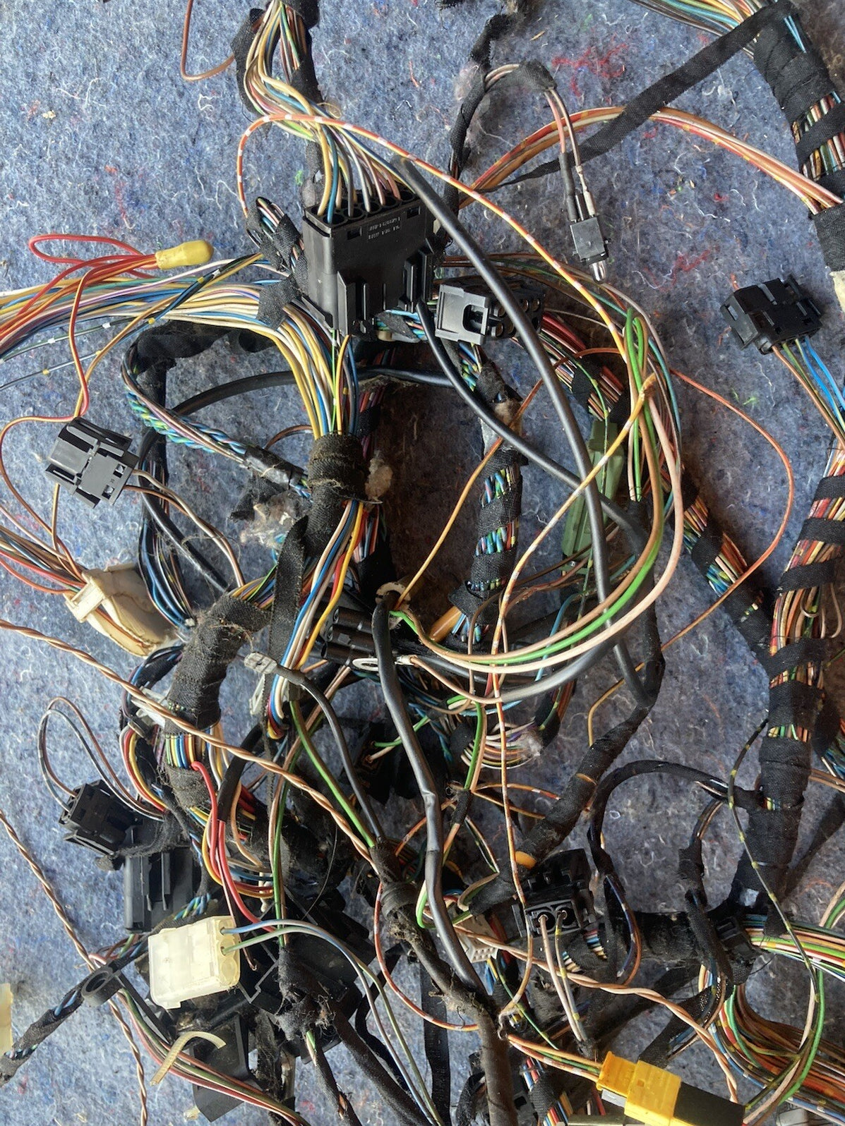 1986-94 BMW 7 Series E32 740il Firewall Interior Body Wiring Harness O ...