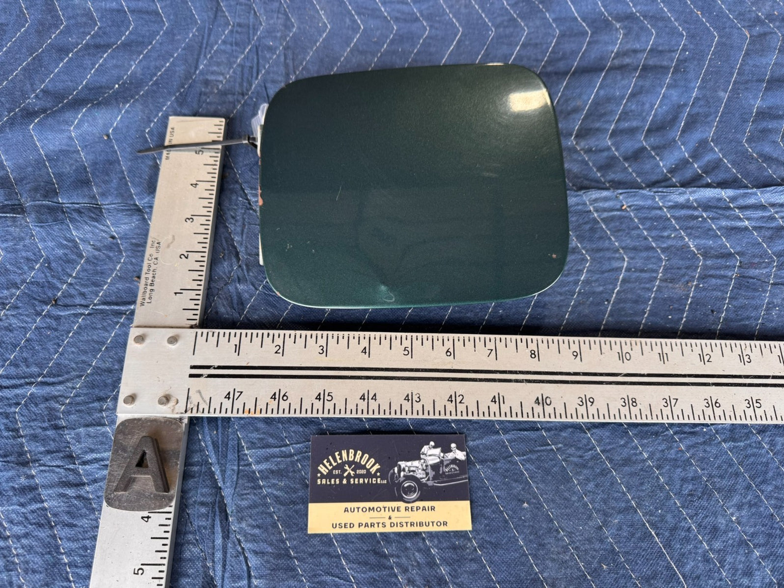 1998-2000 Toyota RAV4 Green Fuel Gas Door Exterior w/ Hardware OEM #22 ...