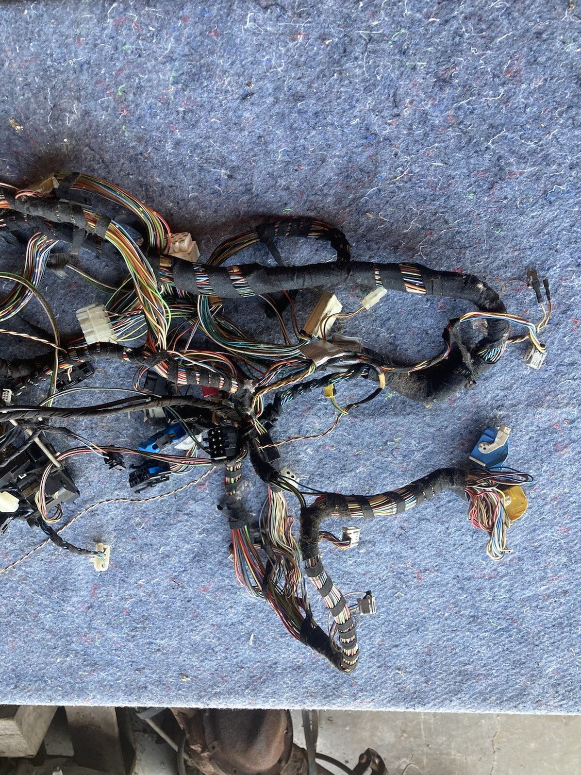 1986-94 BMW 7 Series E32 740il Firewall Interior Body Wiring Harness O ...